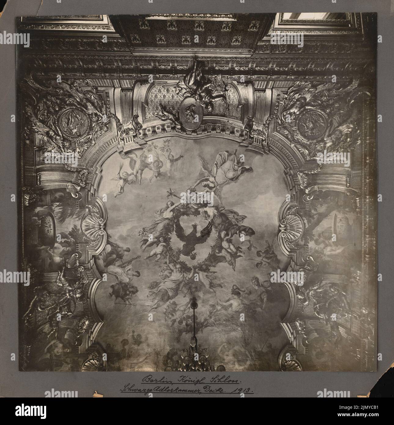 Schlüter Andreas (1660-1714), Berlin city palace. Black eagle chamber ...