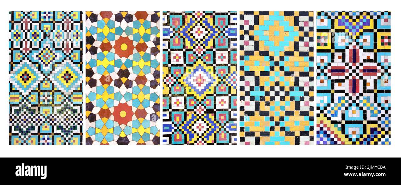 Set of vertical or horizontal banners with detail of ancient mosaic ...