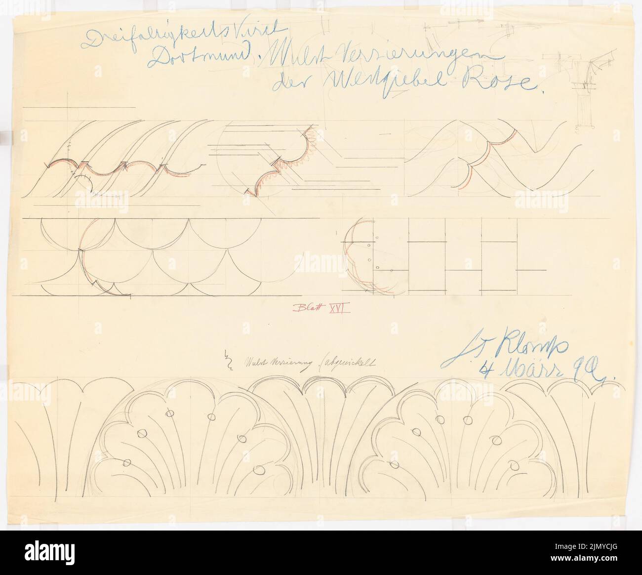 Klomp Johannes Franziskus (1865-1946), Trinity Church (with rectory ...