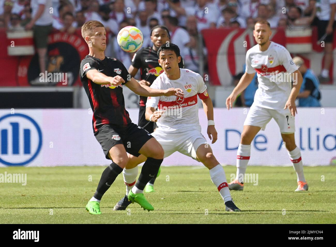 Stuttgart, Deutschland. 07th Aug, 2022. NO SALES IN JAPAN! Wataru ENDO (VFB Stuttgart), action ...