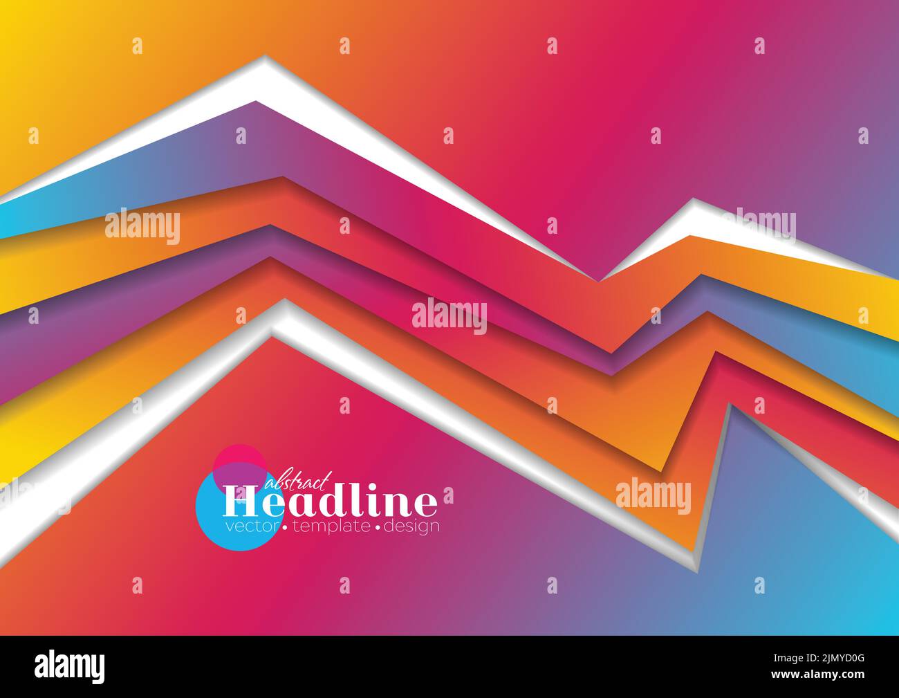 Vibrant gradient abstract corporate geometric background. Vector design ...