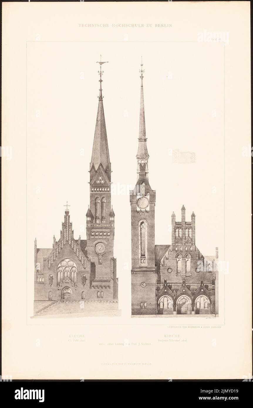 Pahl Cl., Church. (From: designs in the forms of the Middle Ages, brick ...