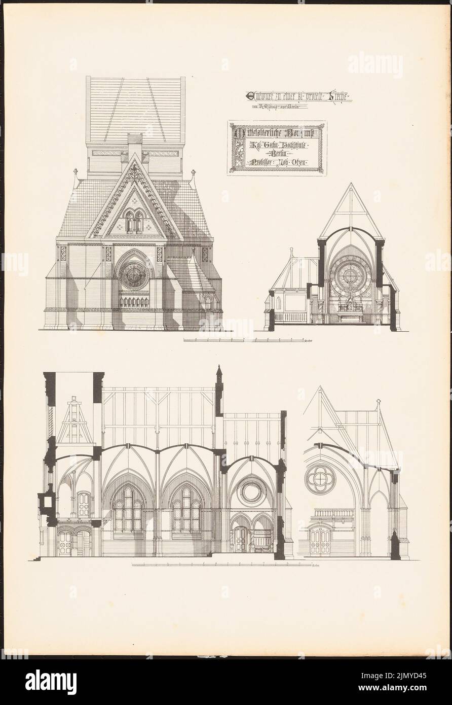 Elkisch R., Small Protestant Church. (From: Medieval architecture ...
