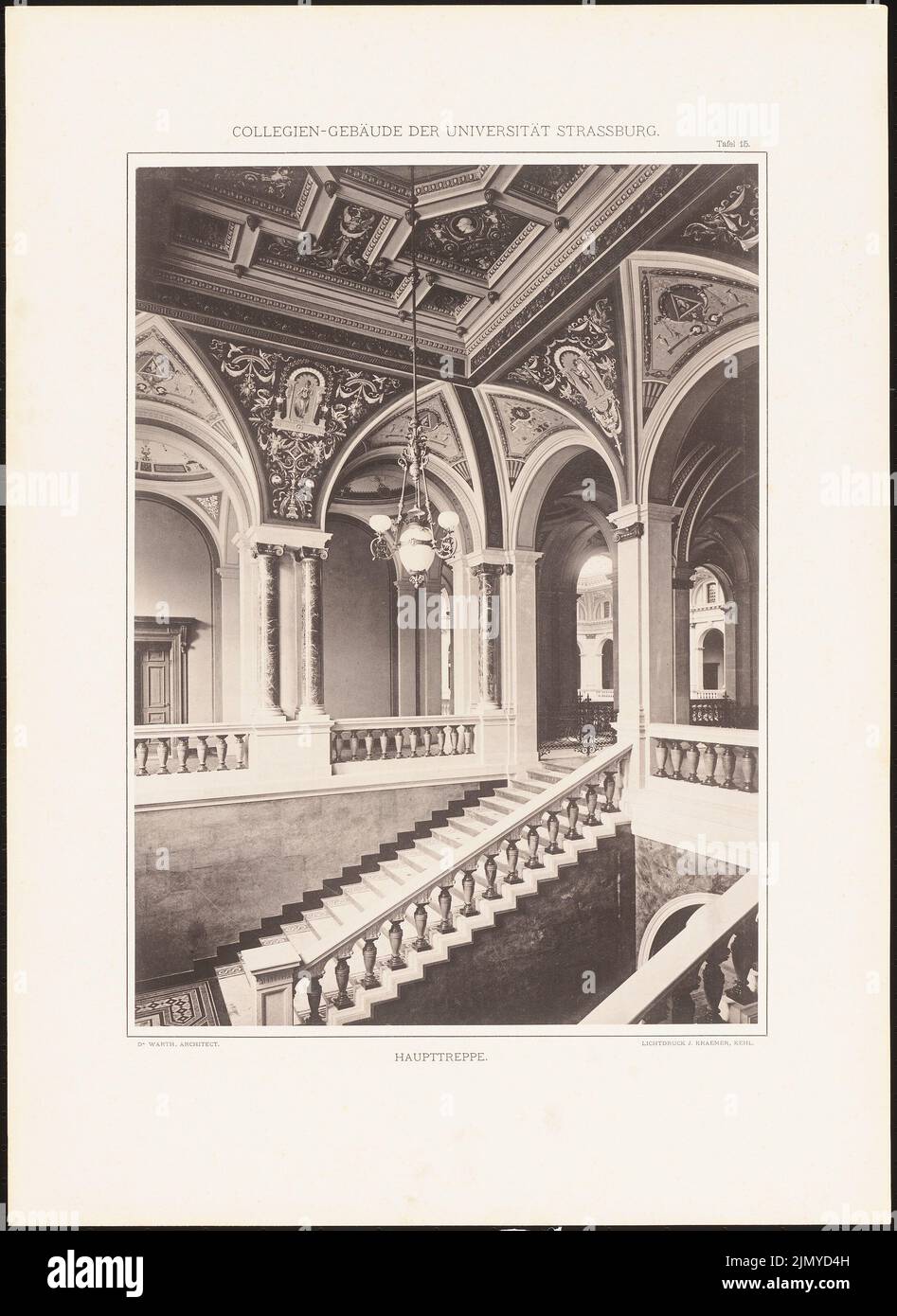 Warth Otto (1845-1918), college building of the Kaiser-Wilhelm ...