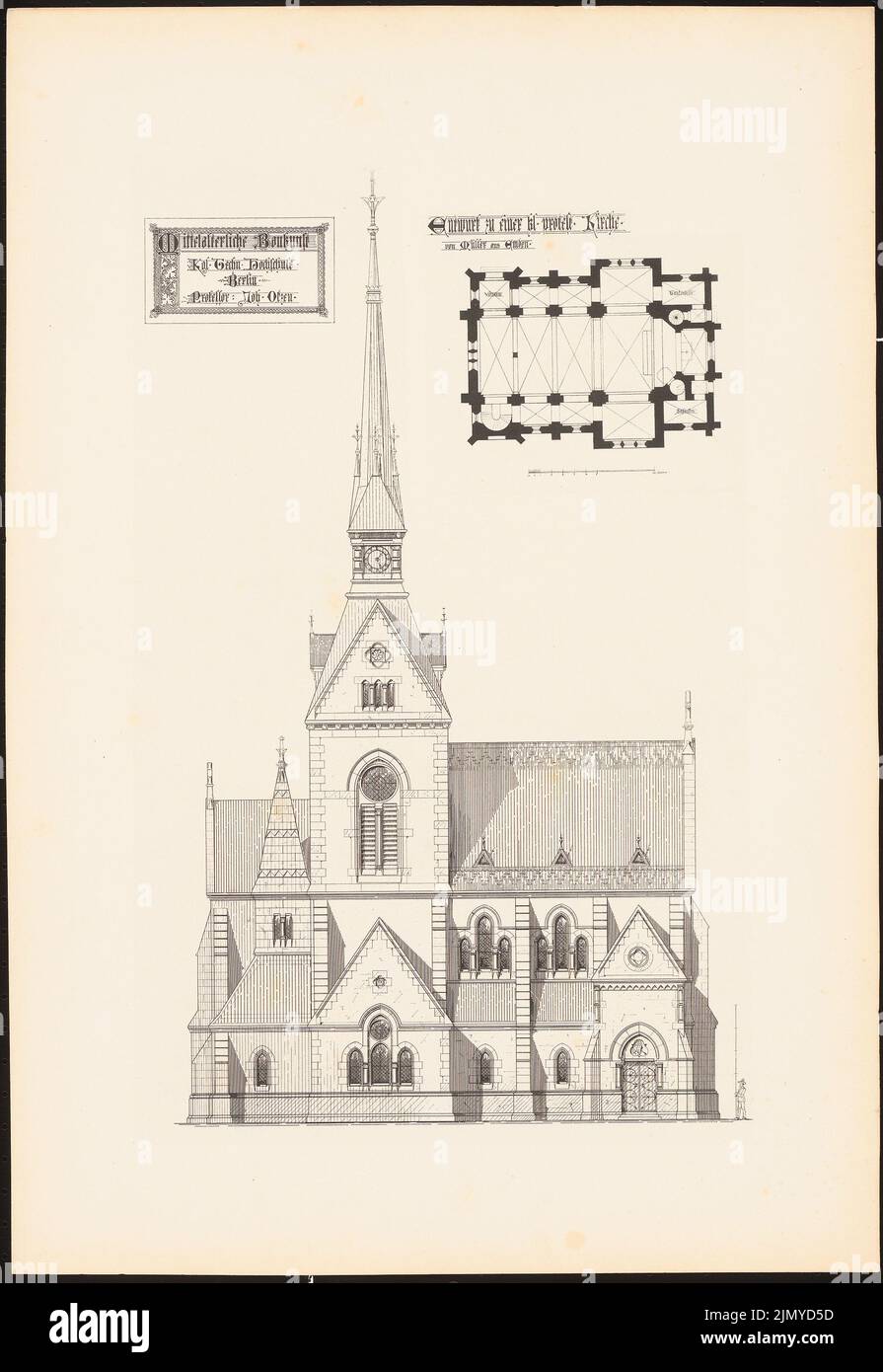 Müller A., Small Protestant Church. (From: Medieval architecture ...