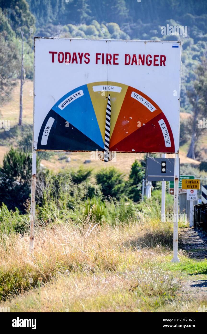 New zealand fire warning hi-res stock photography and images - Alamy