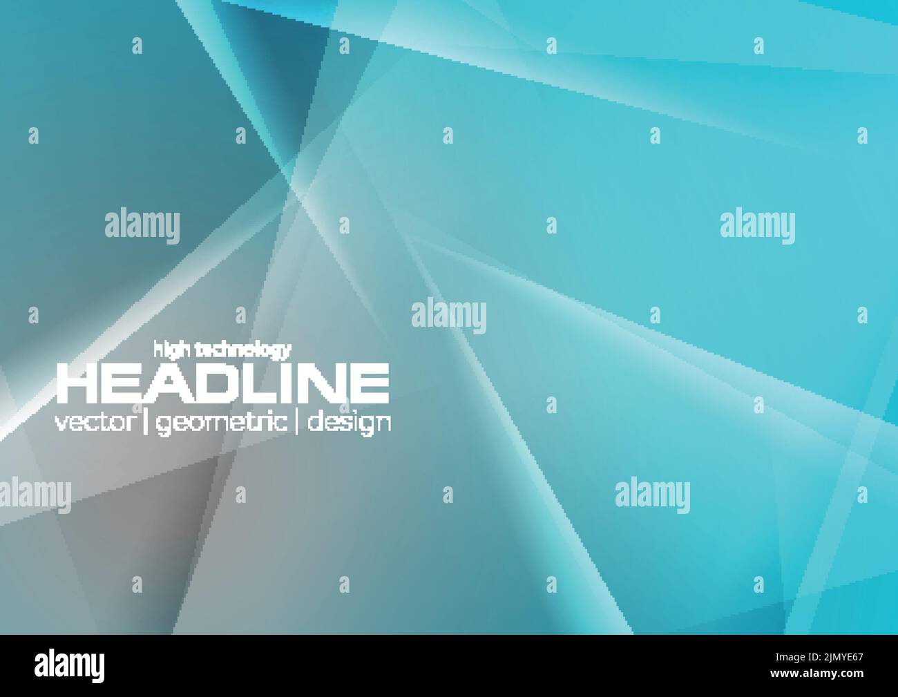 Abstract blue tech futuristic polygonal background. Vector design Stock ...