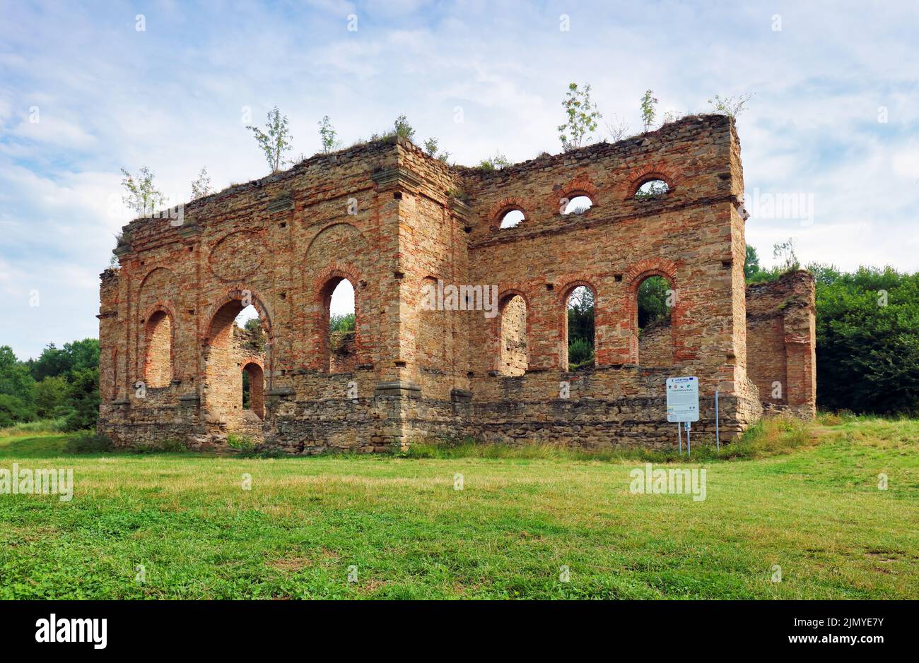 Ruins of iron smelting plant, Podbiel, Slovak republic. Architectural ...