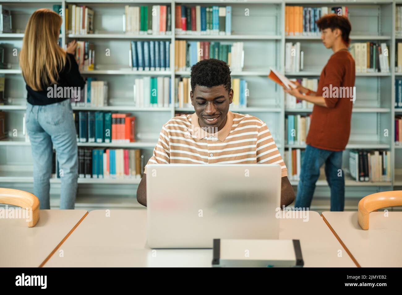Black bookshelf in laptop hi-res stock photography and images - Alamy