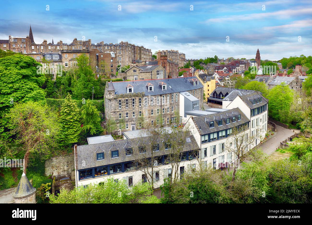 Scottish summer dean village hi-res stock photography and images - Alamy