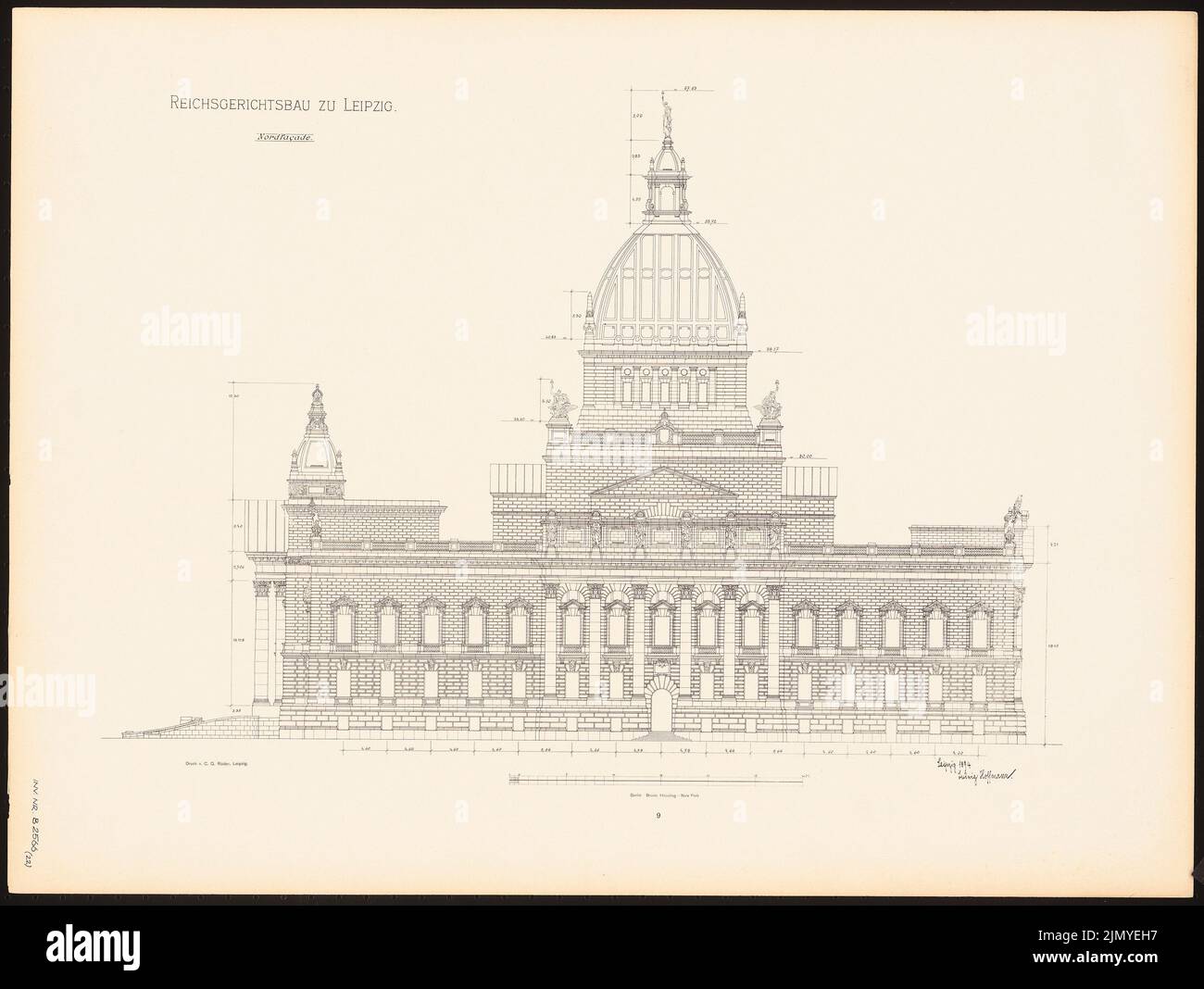 Hoffmann Ludwig (1852-1932), Reichsgericht in Leipzig (1898): North ...