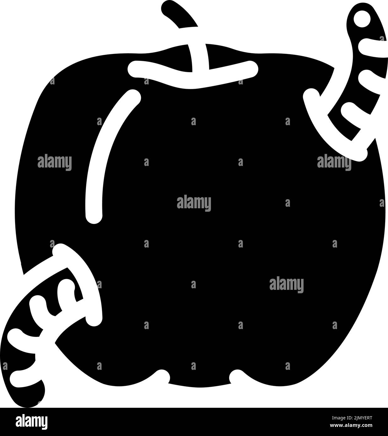 Apple and worm Black and White Stock Photos & Images - Alamy