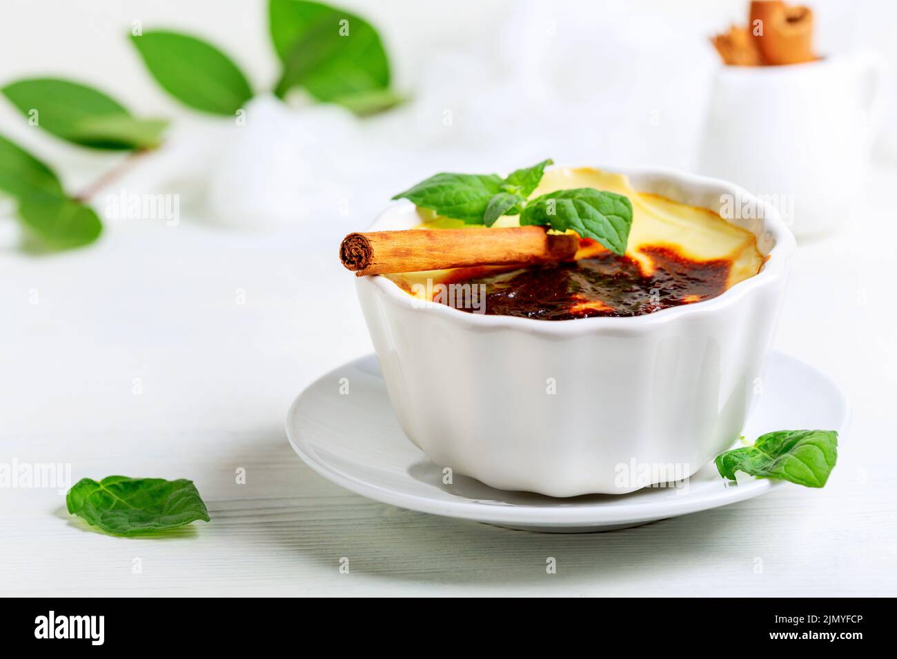 Traditional Turkish milk dessert with rice Stock Photo - Alamy