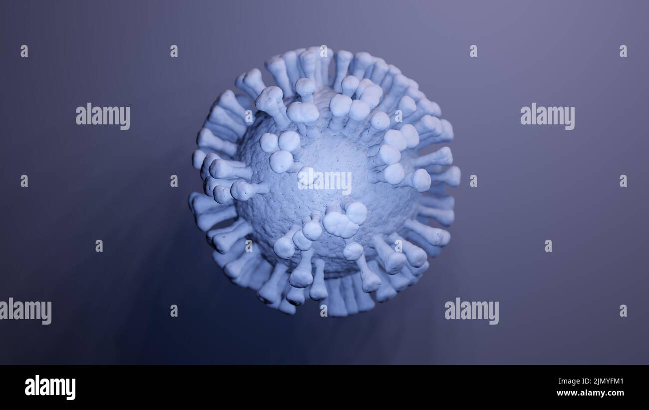 Illustration of a virus cell Stock Photo - Alamy