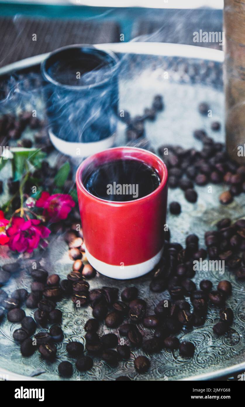 Coffee, rest, wood, smoke, taste, espresso, Italy, summer, coffee mill ...