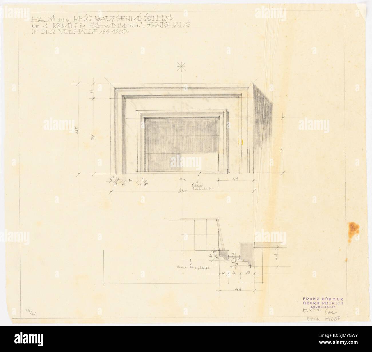 Böhmer Franz (1907-1943), official apartment of the Reich Foreign ...