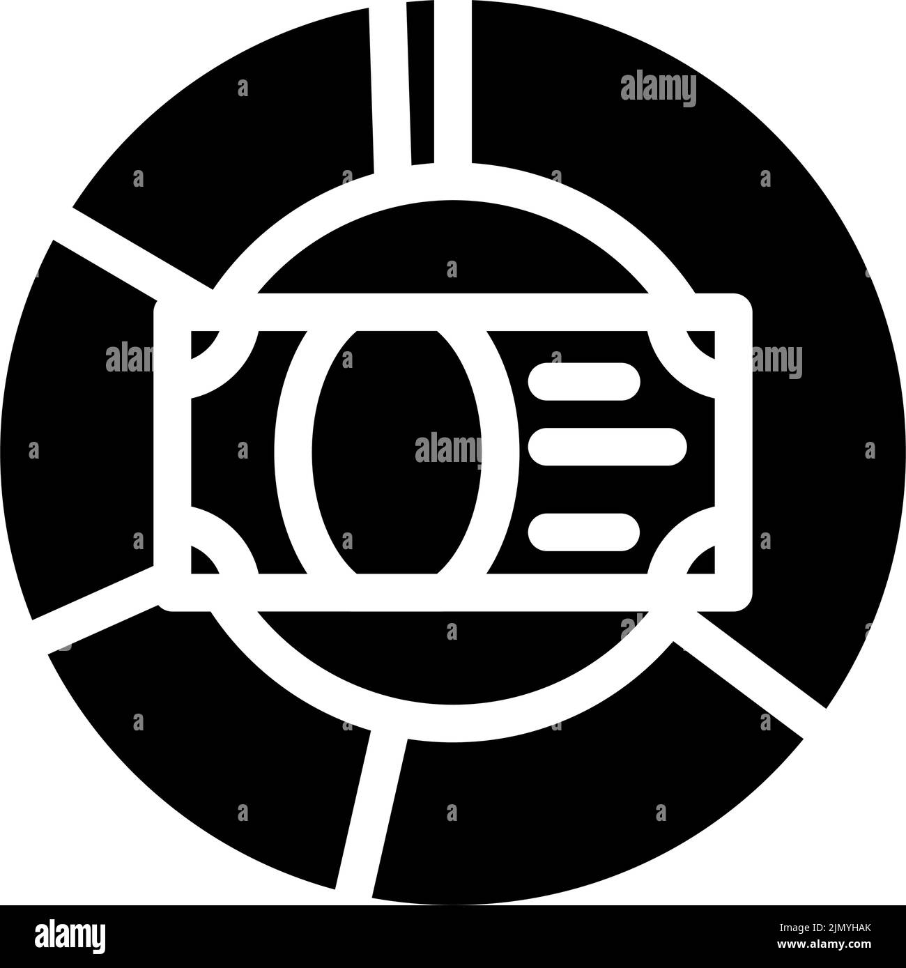 money control glyph icon vector illustration Stock Vector Image & Art ...