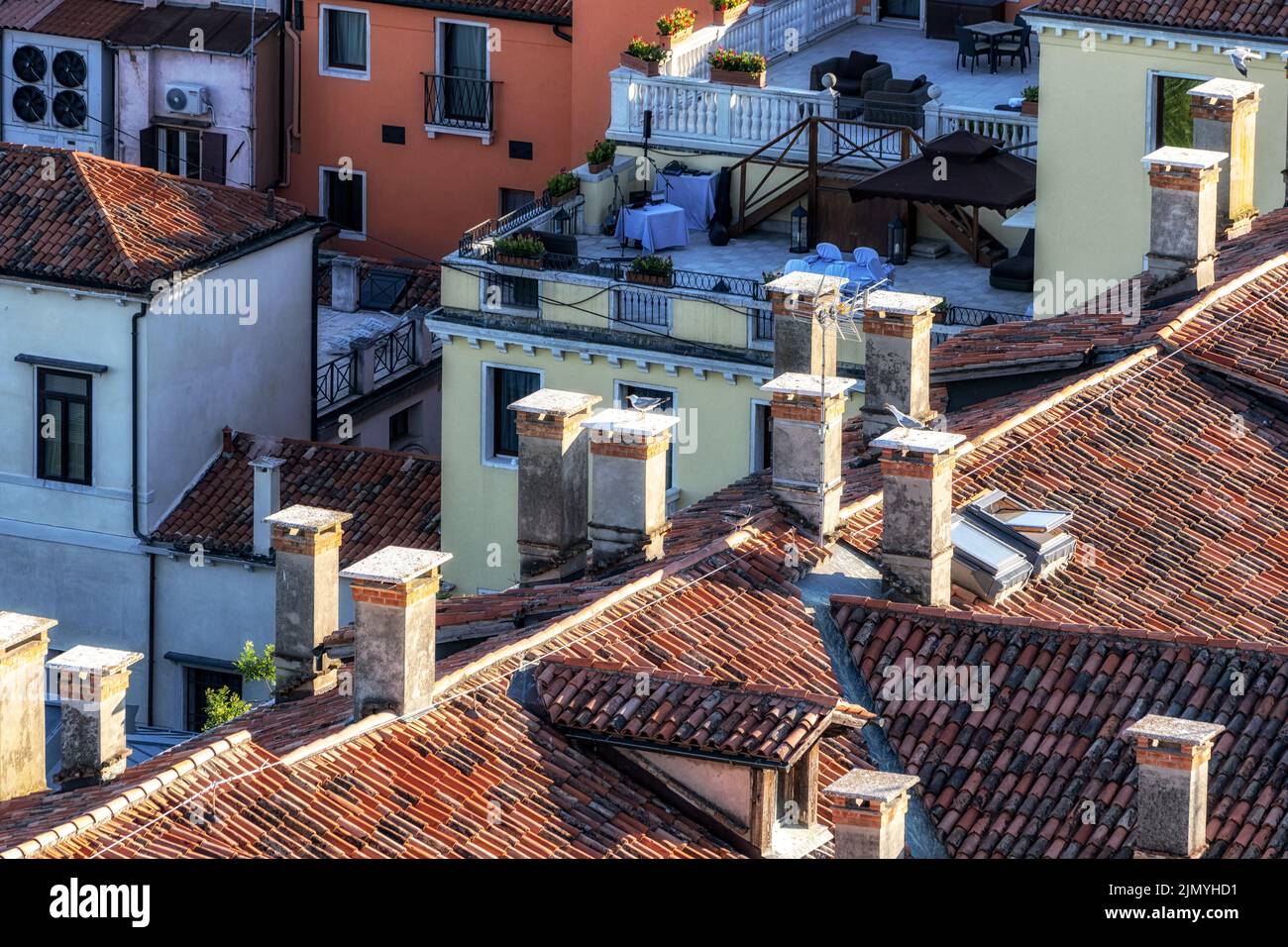 Venice city rooftops Stock Photo - Alamy
