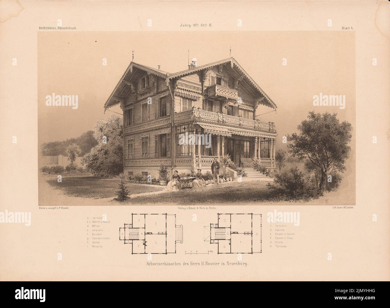 Risold P., Swiss house of Mr. H. Bouvier, Neuchâtel. (From ...