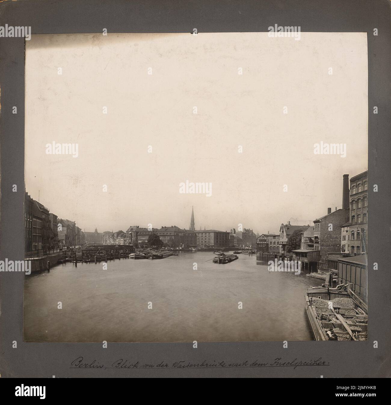 Royal Prussian measuring picture, view from the orphan bridge to the ...