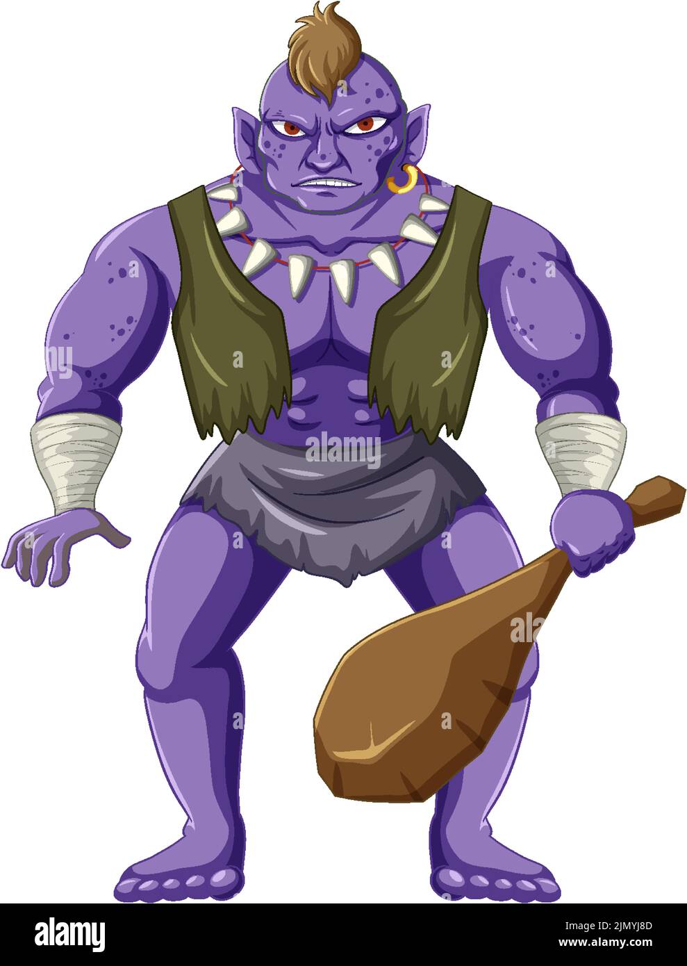 Orc cartoon character isolated illustration Stock Vector Image & Art ...