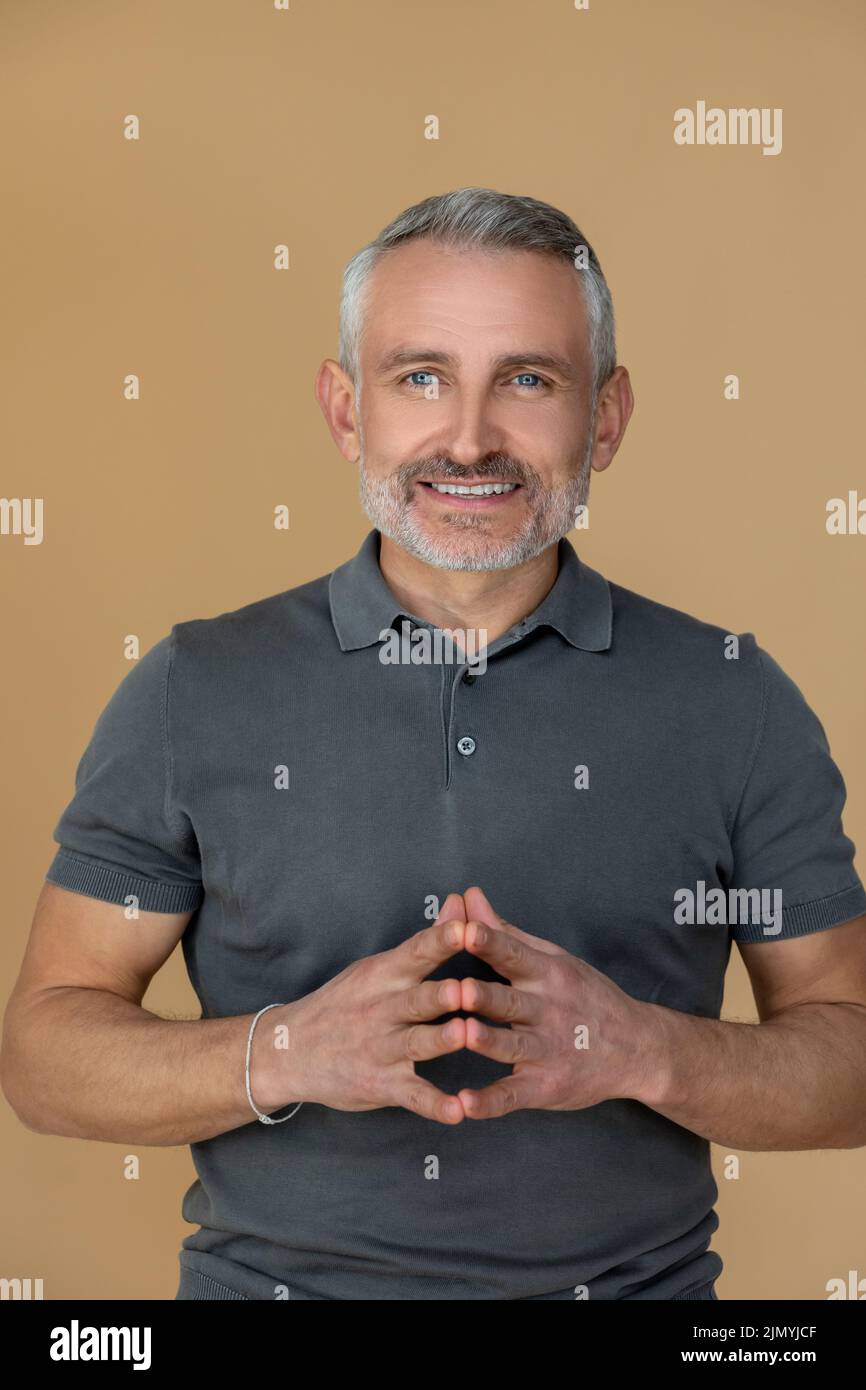 Photo cheerful confident male hi-res stock photography and images - Alamy