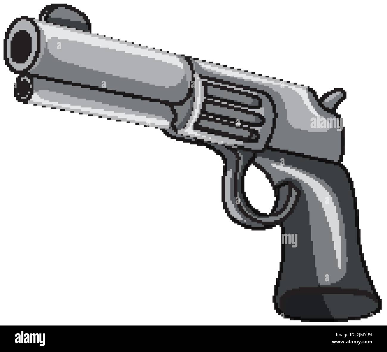 Isolated revolver cartoon on white background illustration Stock Vector ...