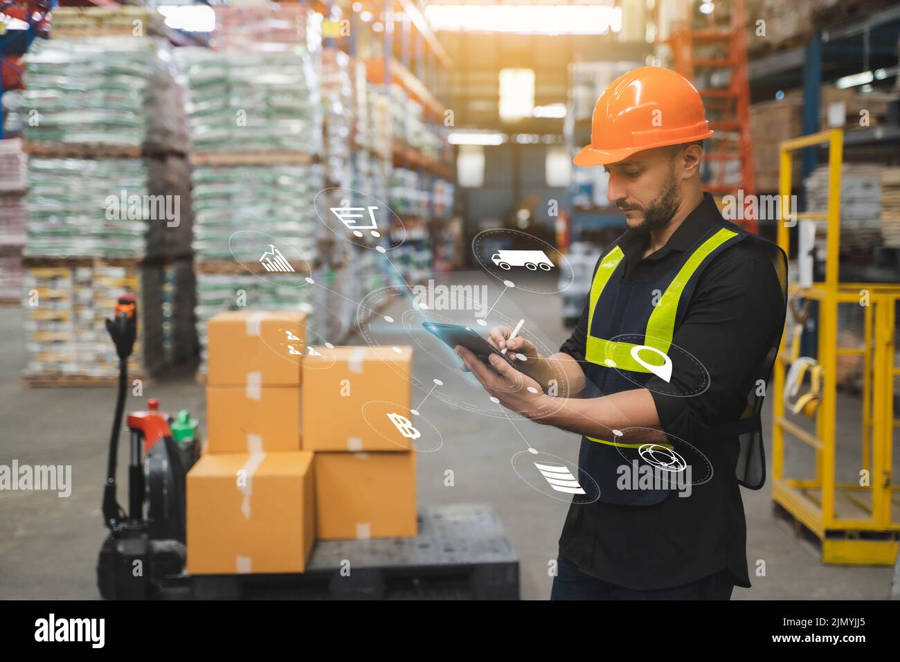 business technology global logistics cargo delivery transportation ...