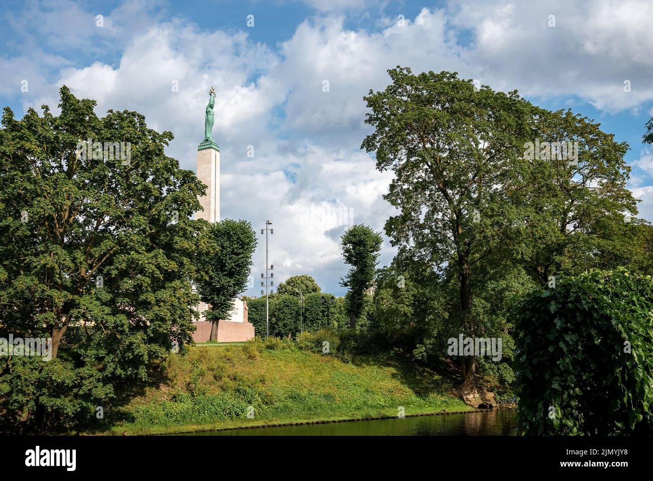 The Freedom Monument in Riga, Latvia Stock Photo - Alamy