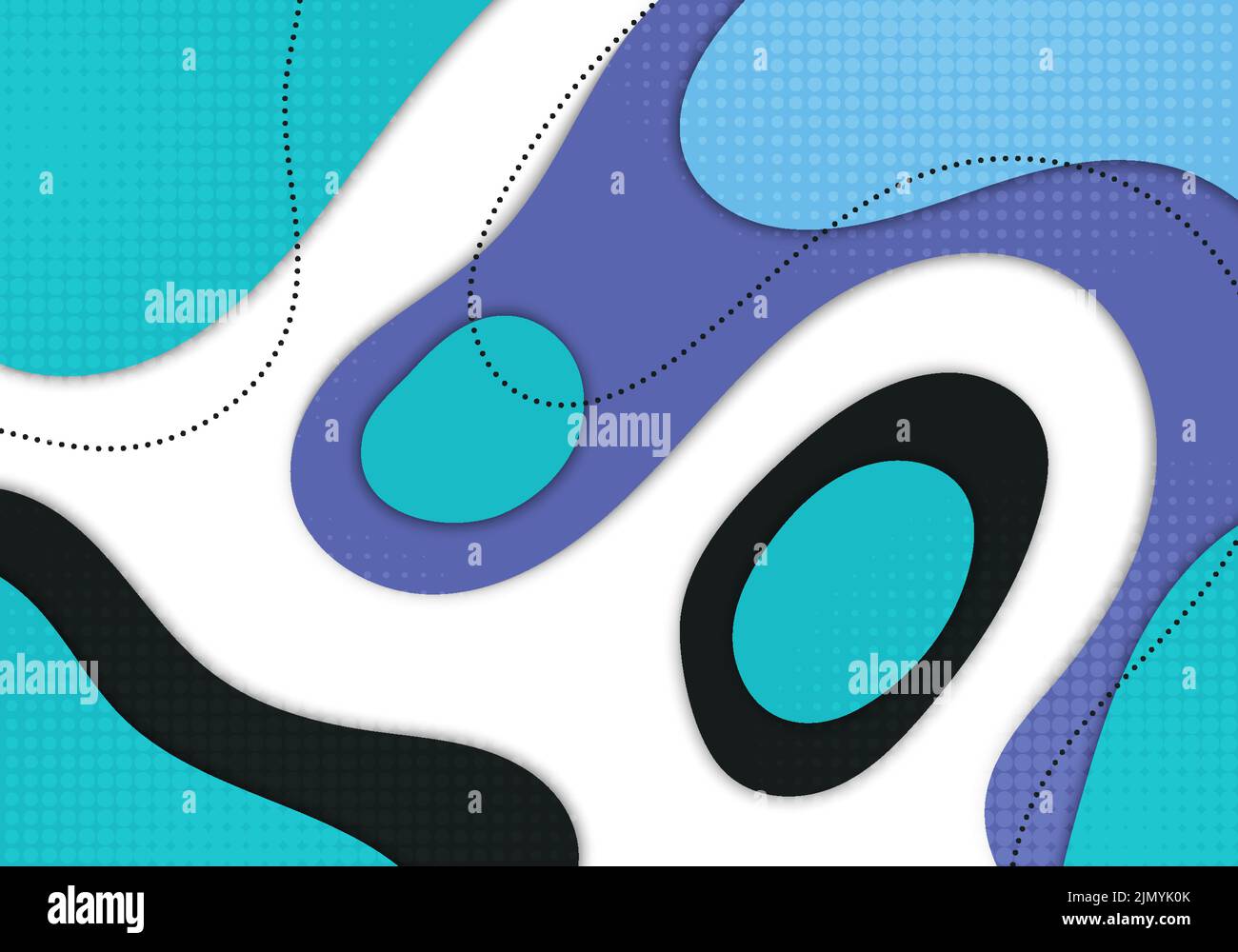 Abstract artwork style of colorful decorative template. Overlapping ...