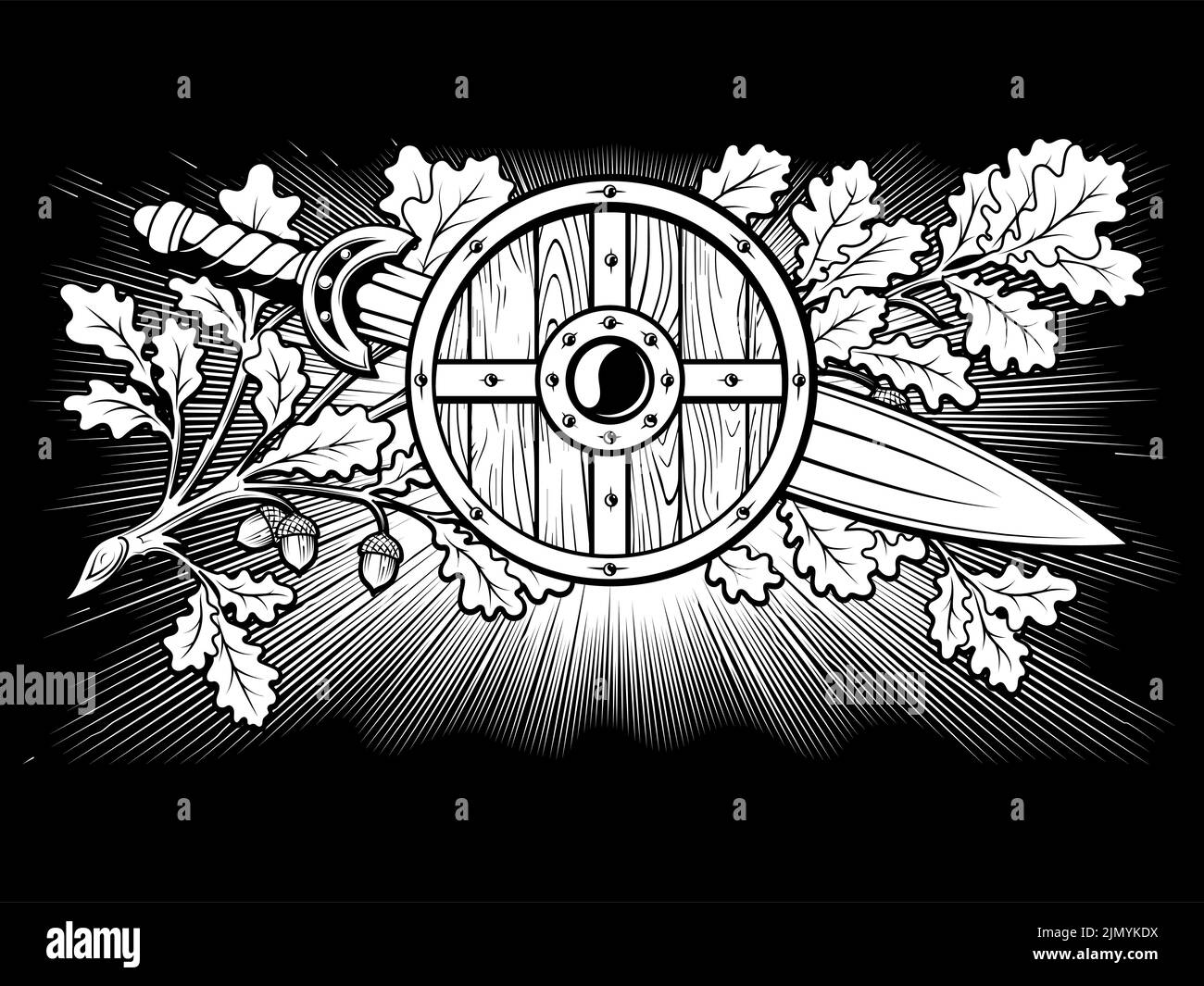 Talwar And Dhal Clipart School