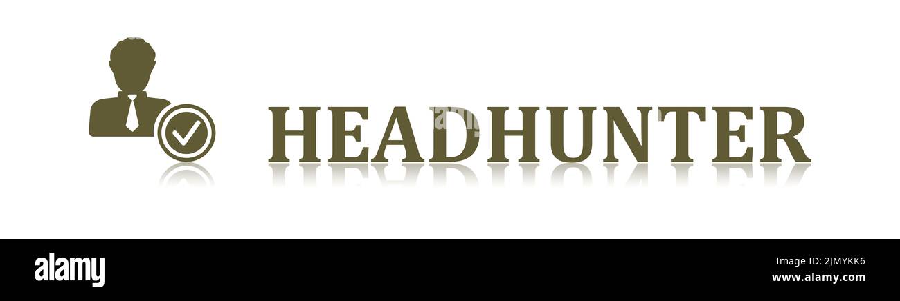 Illustration of a headhunter concept Stock Photo - Alamy