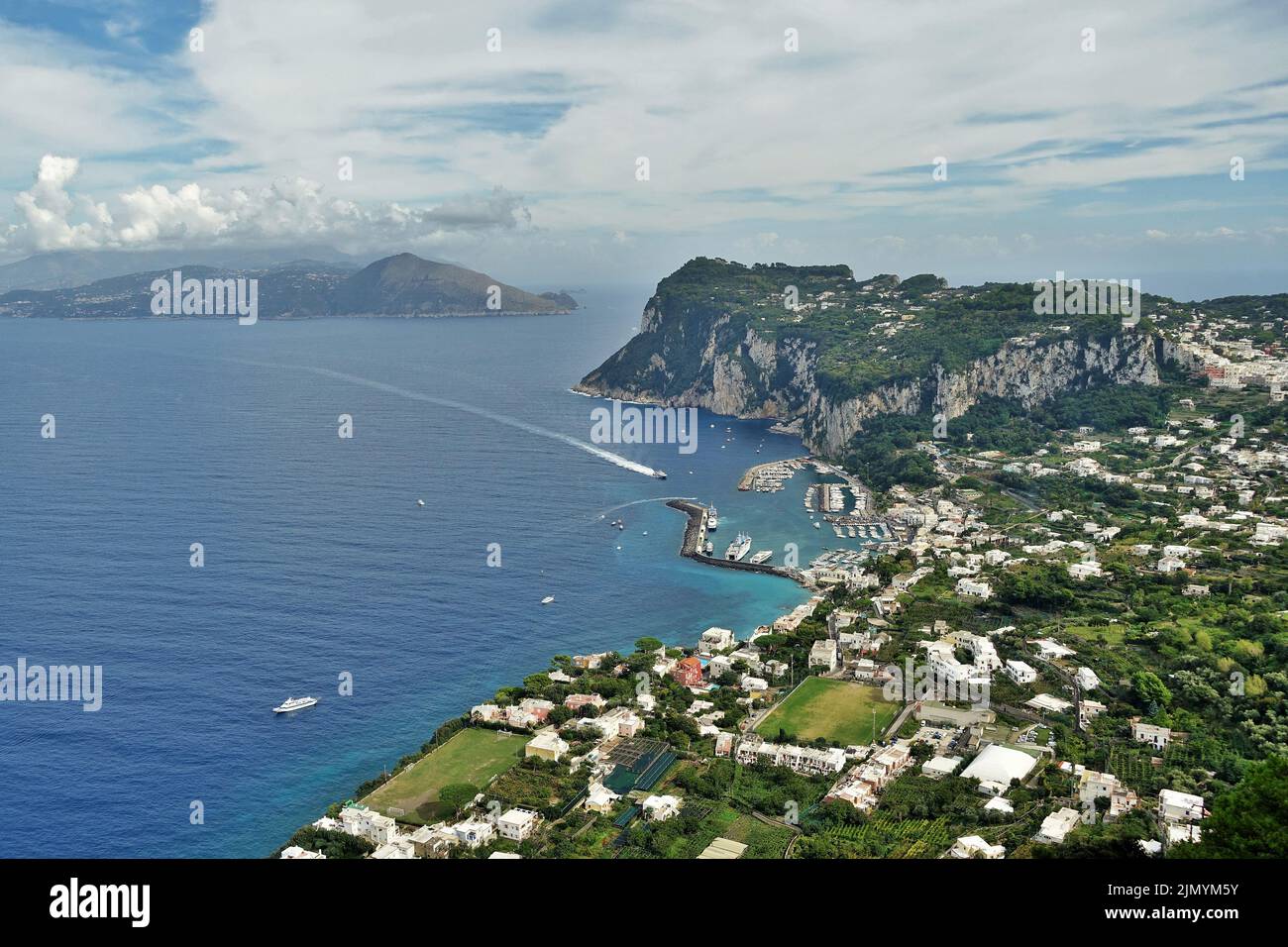 Marina Grande Harbour; Gulf of Naples; Capri; Italy; Europe Stock Photo ...