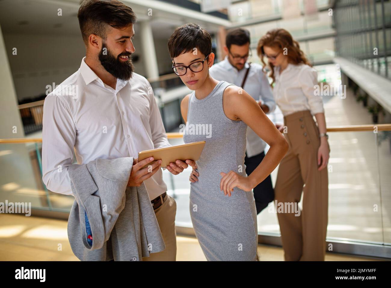 Group business people talking together hi-res stock photography and ...