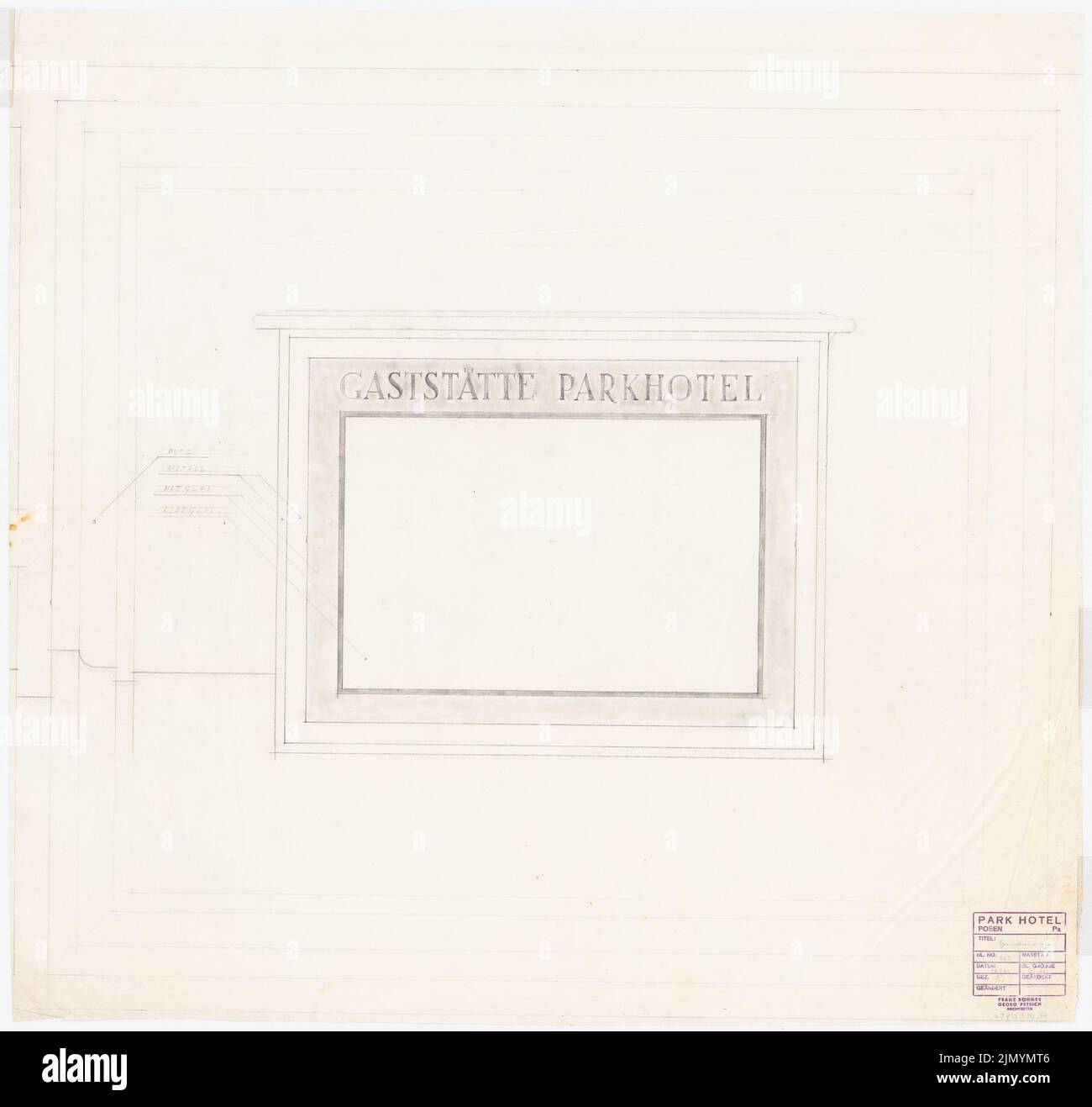 Detailed layout blueprint Cut Out Stock Images & Pictures - Alamy