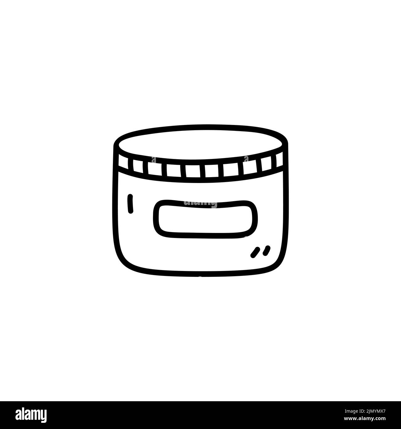 Cosmetic cream for face or body isolated on white background. Skin care ...