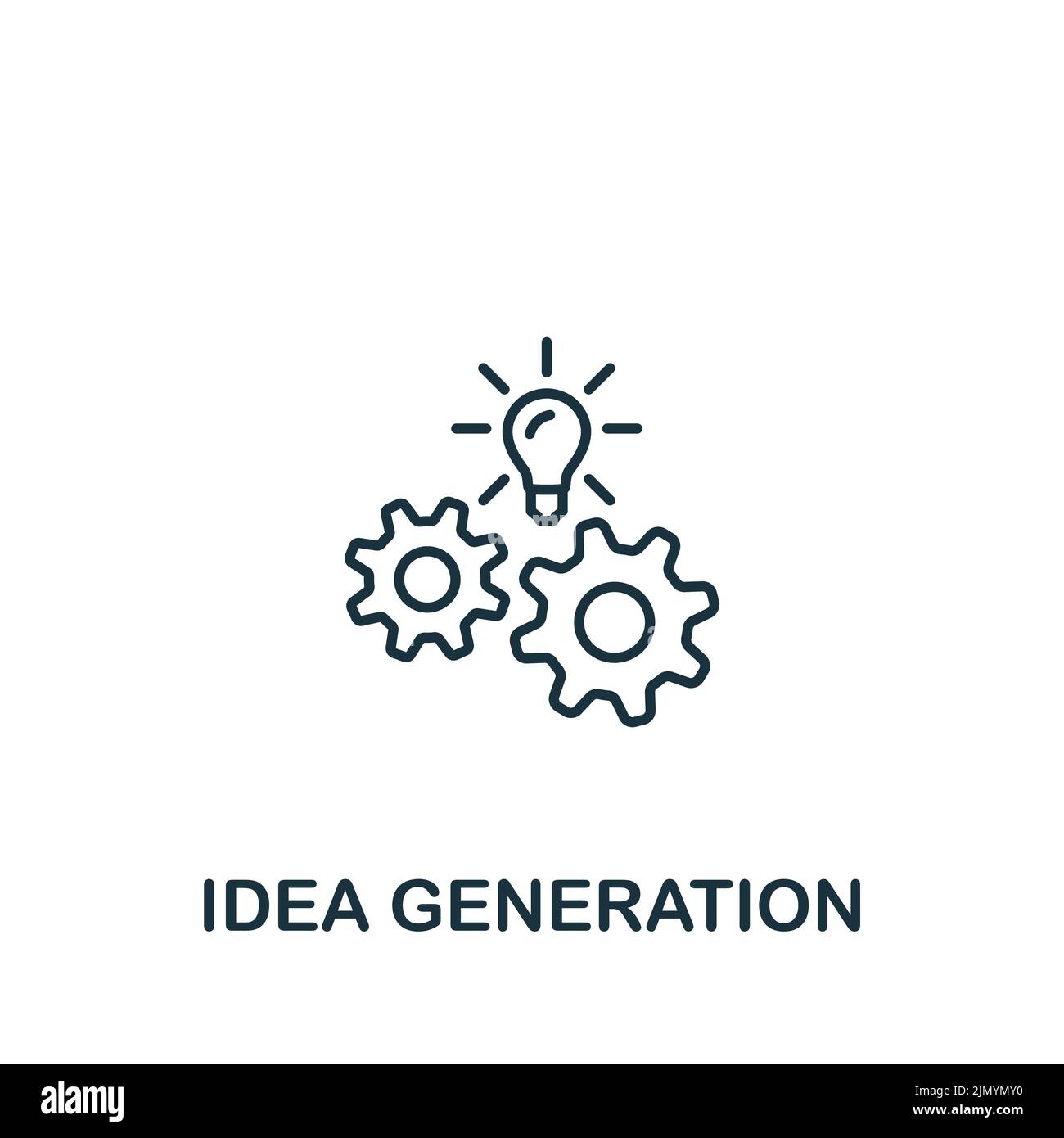 Idea Generation icon. Monochrome simple icon for templates, web design ...