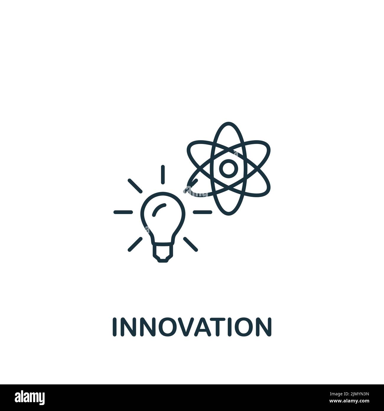 Innovation icon. Monochrome simple icon for templates, web design and ...