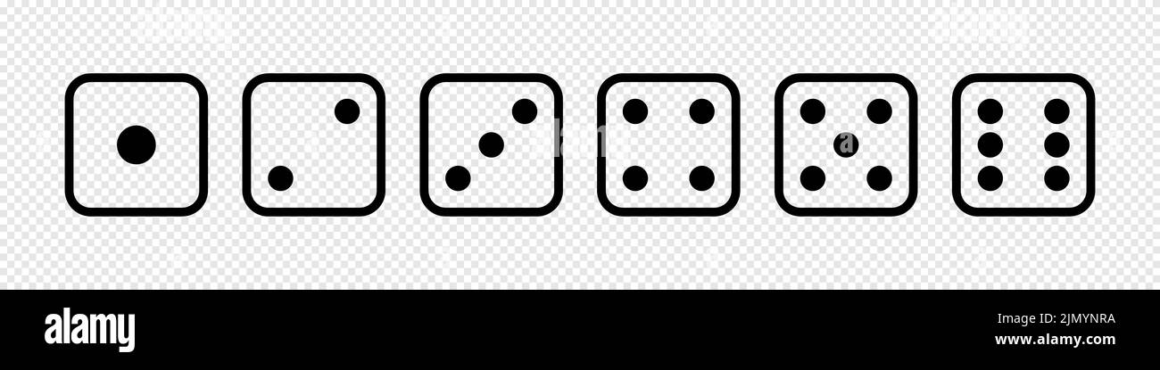 Game dice icon set simple design Stock Vector Image & Art - Alamy