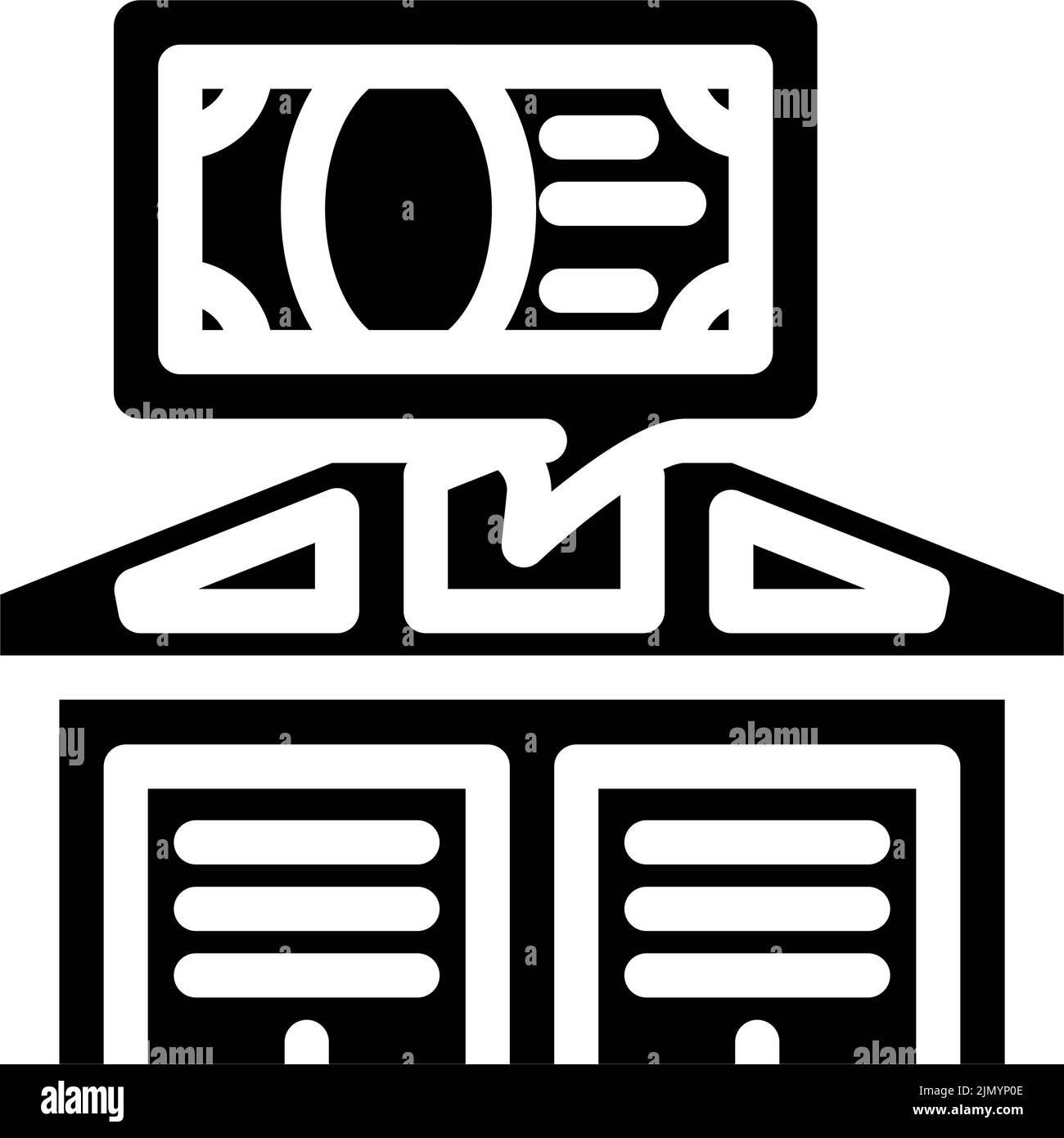 warehouse goods glyph icon vector illustration Stock Vector Image & Art ...