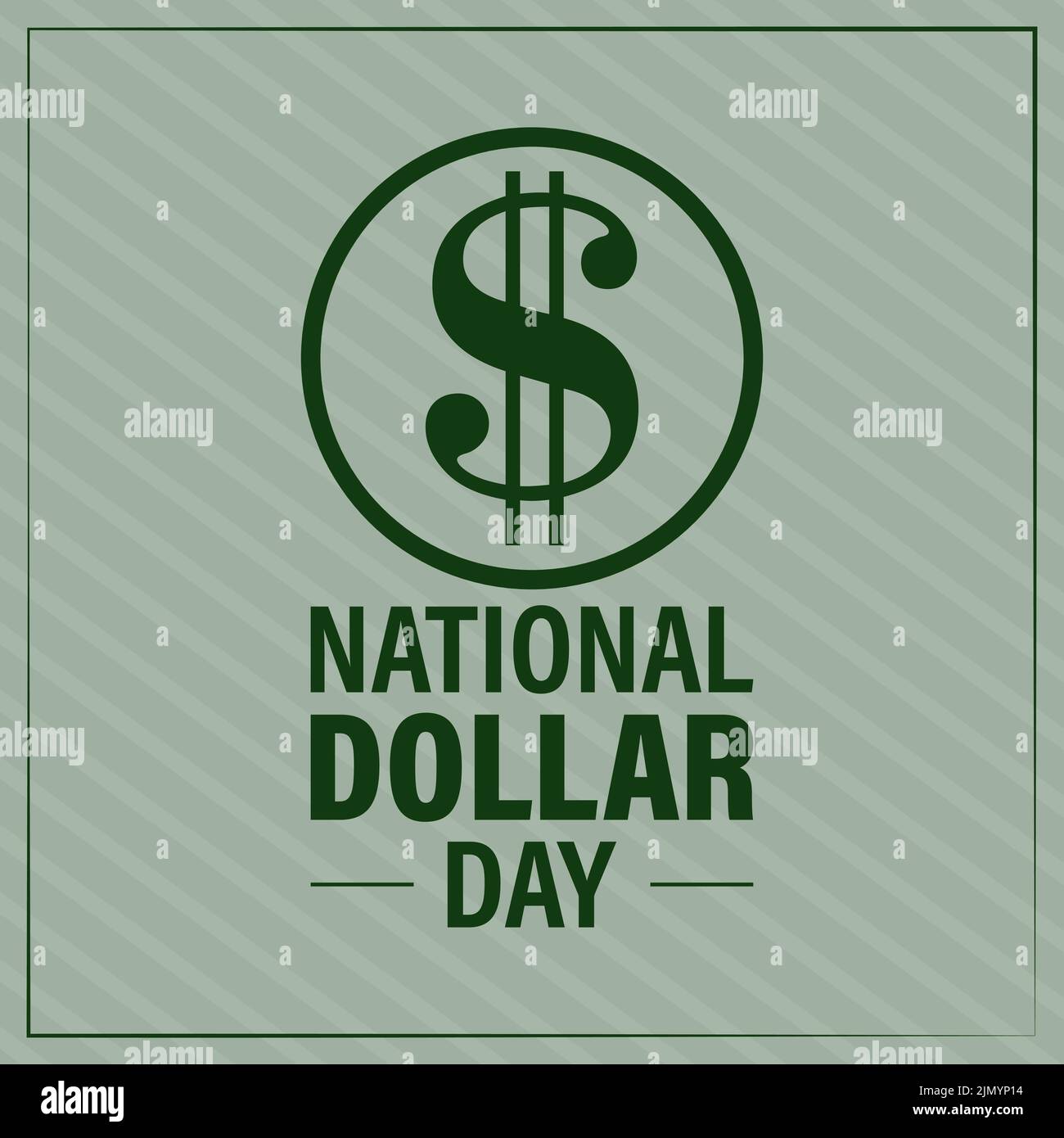 August 8 National Dollar Day. Background, poster, card, banner vector ...