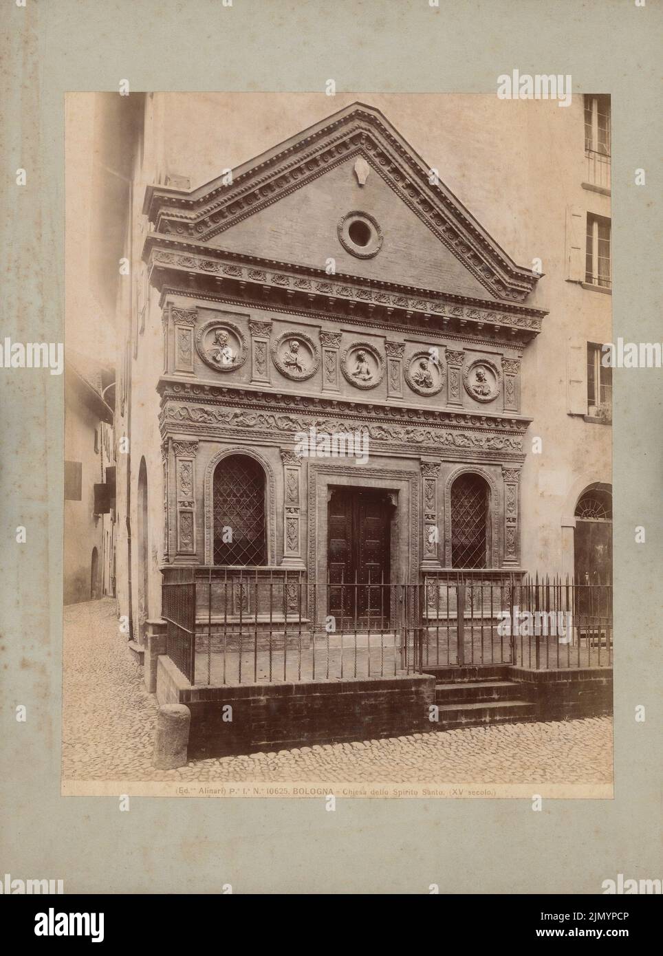 Alinari, Chiesa della Spirito Santo, Bologna (without Dat.): Facade ...