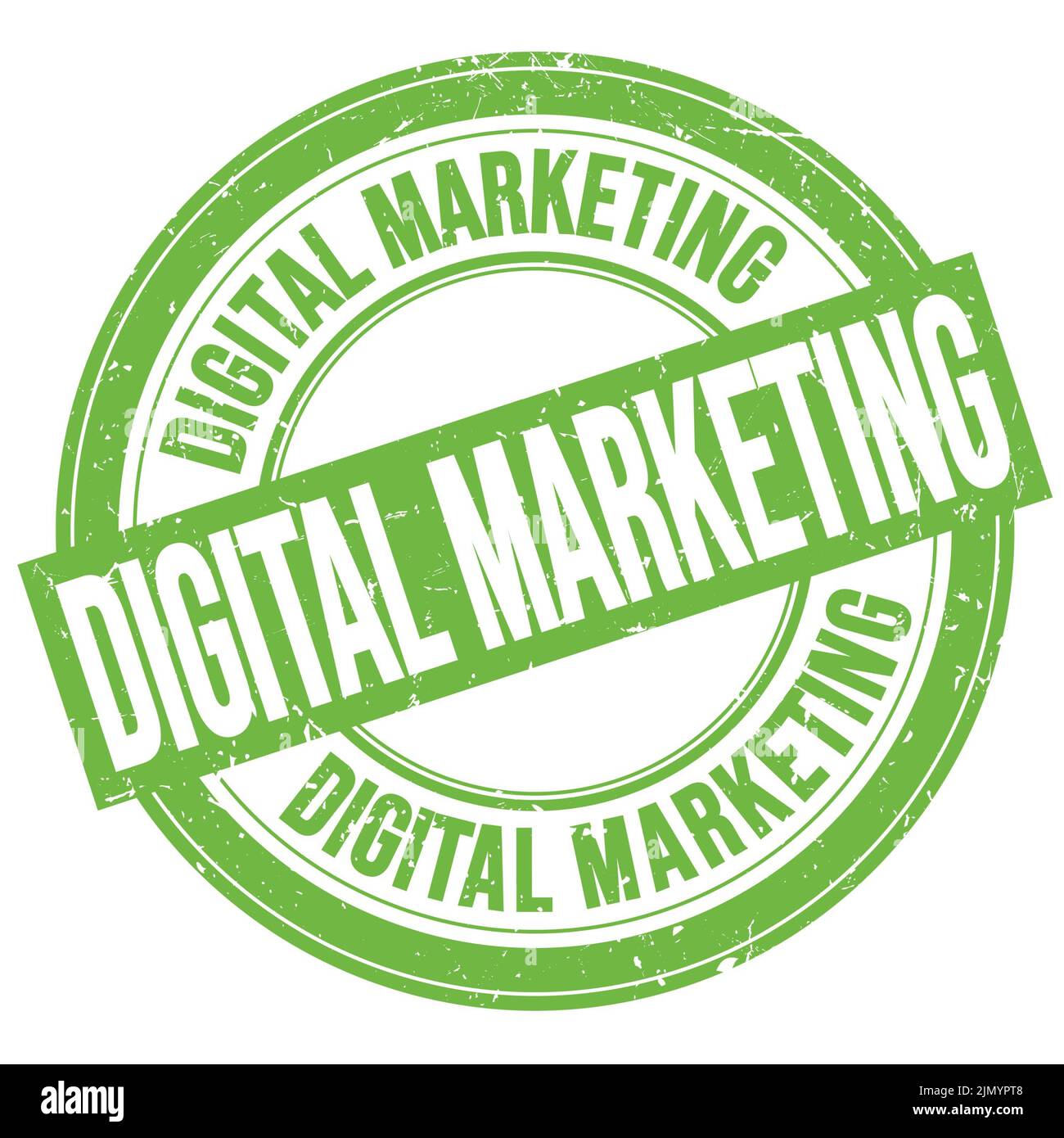 DIGITAL MARKETING text written on green round grungy stamp sign Stock ...