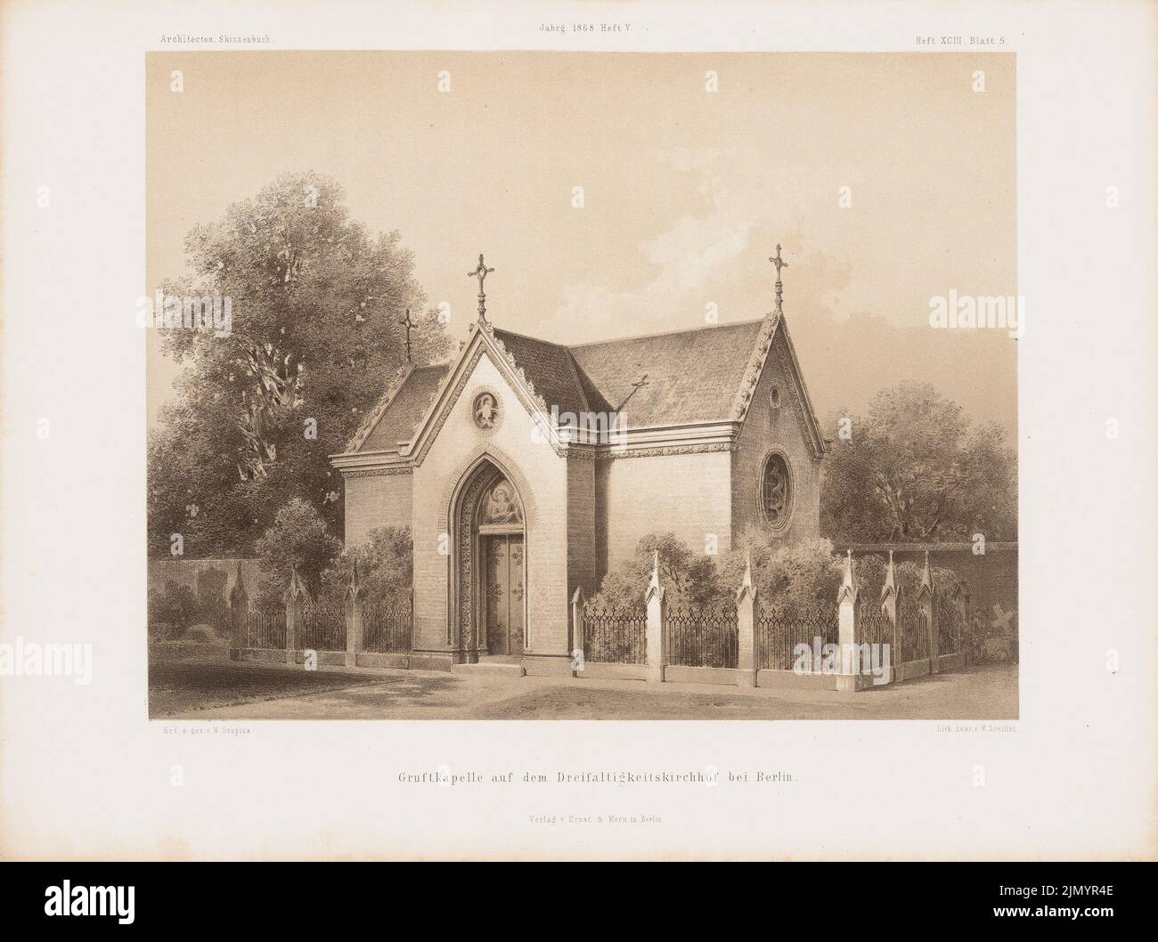 Gropius Martin (1824-1880), crypt chapel in the Trinity Cemetery ...