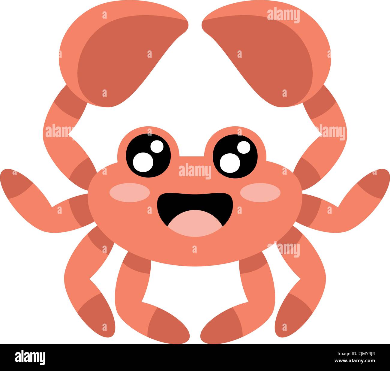 red crab sealife animal icon Stock Vector Image & Art - Alamy