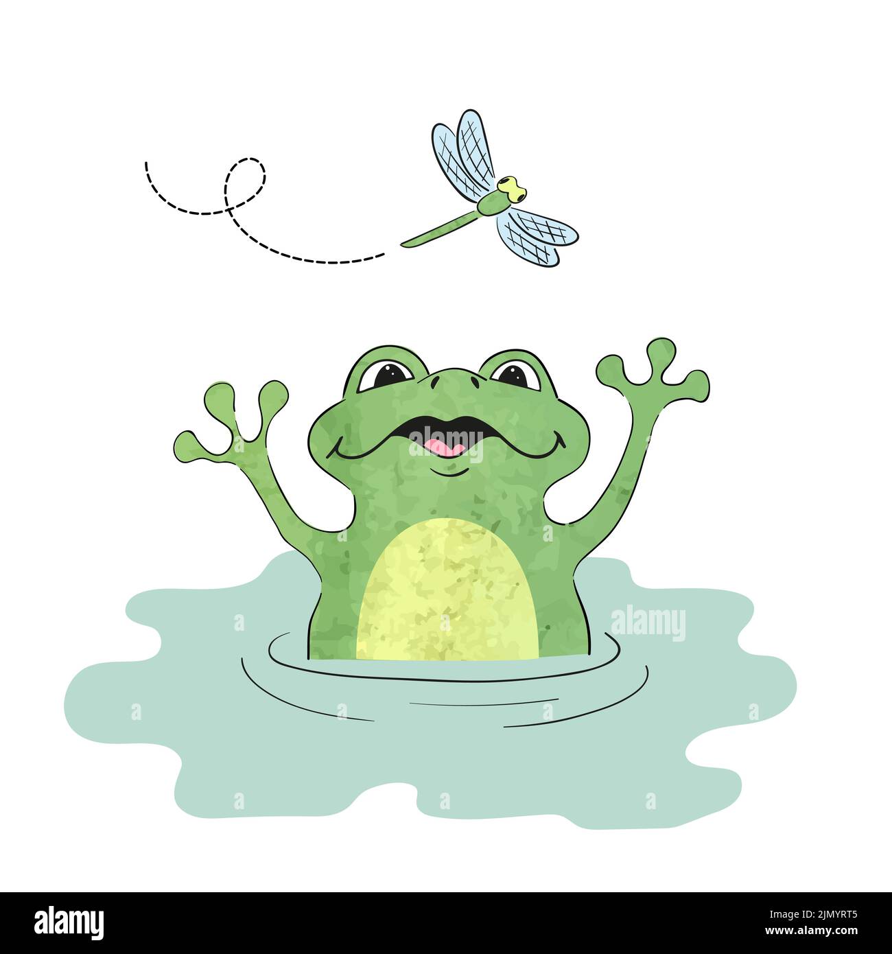 Frogs And Dragonflies