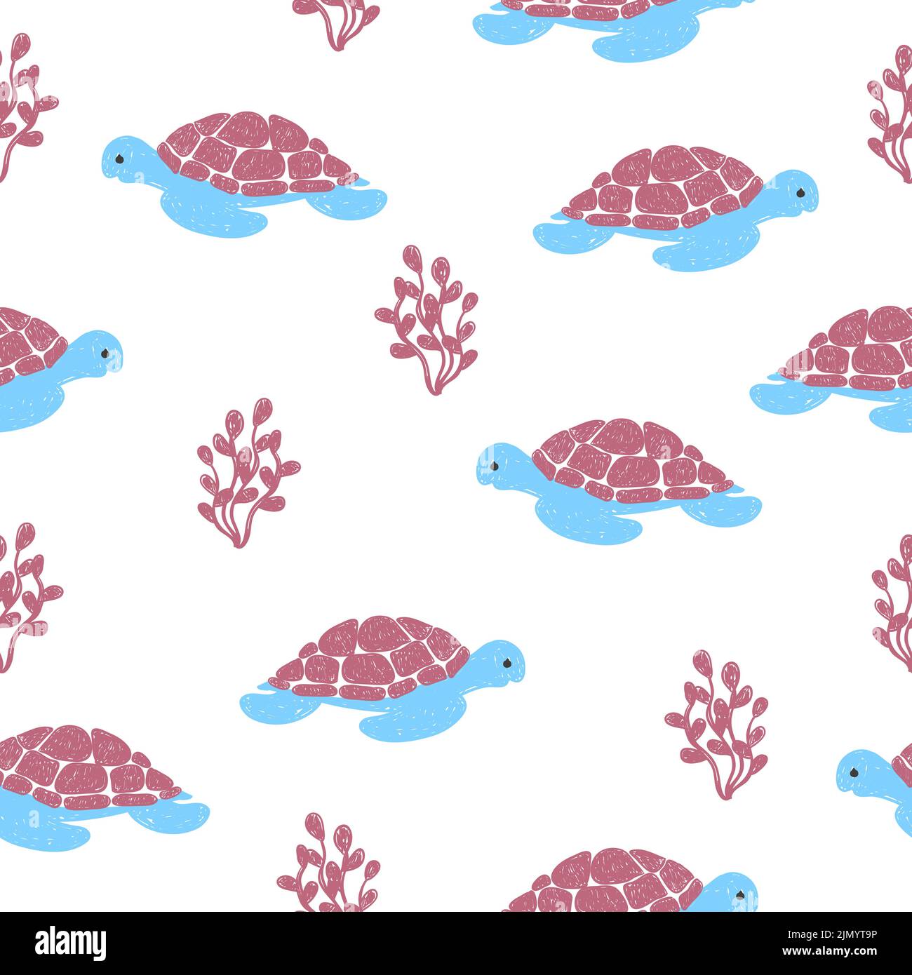 Swim sea turtles baby Stock Vector Images - Alamy