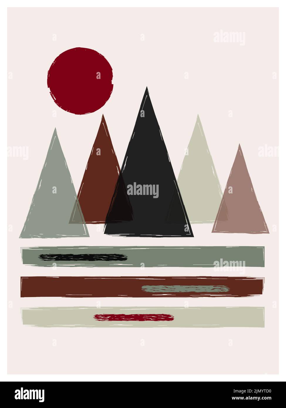 Scandinavian rock art sun Stock Vector Images - Alamy