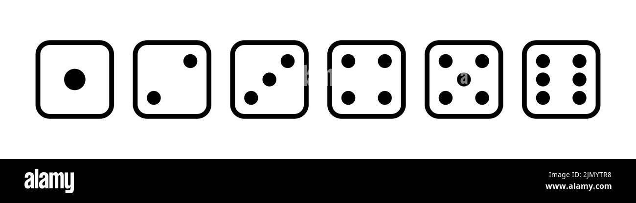 Game dice icon set simple design Stock Vector Image & Art - Alamy