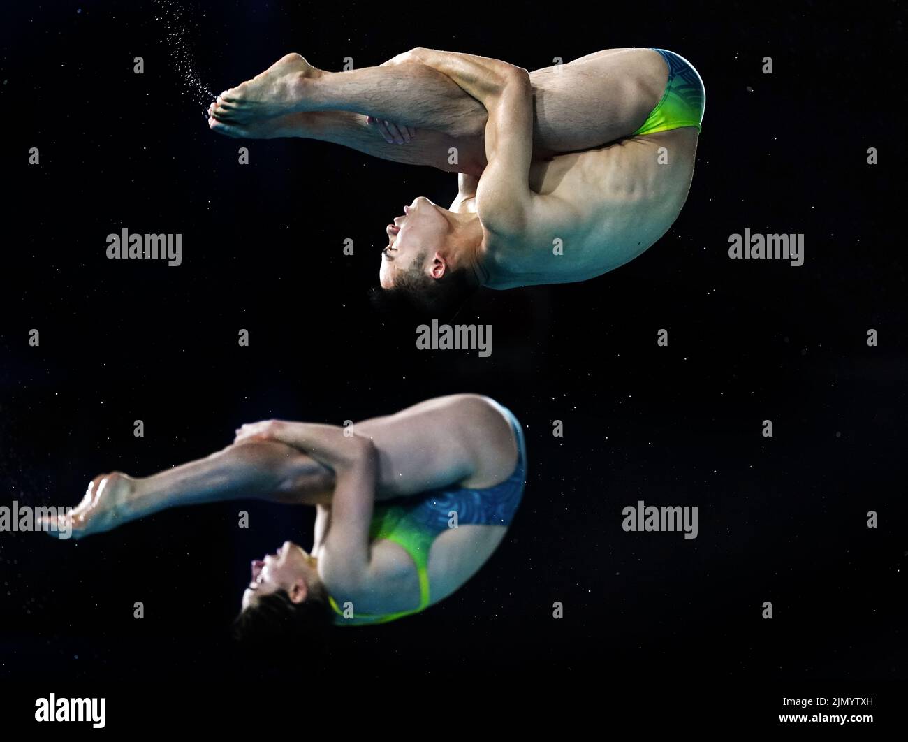 Australia's Shixin Li and Maddison Keeney during the Mixed Synchronised ...